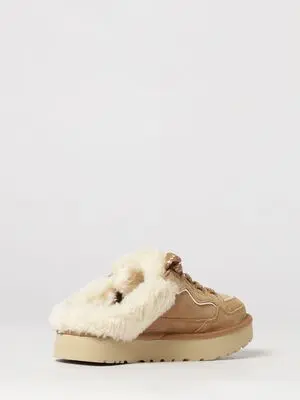 UGG Lowmel Suede Mules With Regenerated Wool Interior