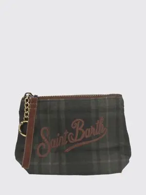 MC2 SAINT BARTH Aline Tartan Waxed Cotton Keychain Pouch - Fa01