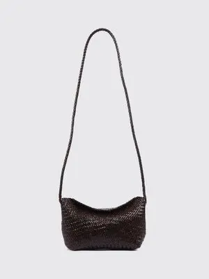 Dragon Diffusion Corsina Hand-woven Leather Mini Crossbody Bag - Brown