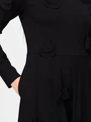 MEIMEIJ Fit-and-flare Midi Dress In Jersey With Embroidered Patches