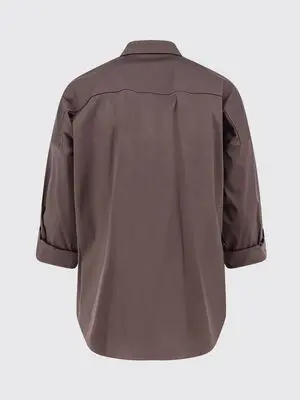 Brunello Cucinelli Cotton Shirt With Monili And Concealed Placket