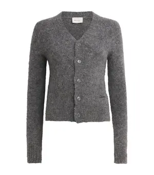 AMI Paris Alpaca-wool-blend V-neck Cardigan