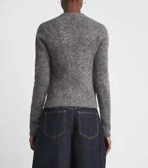 AMI Paris Alpaca-wool-blend V-neck Cardigan