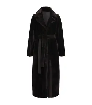 ARMA Reversible Shearling Rien Coat - Brown