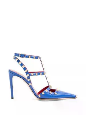 Valentino Garavani Rockstud Kidskin Pumps 100mm - Blue