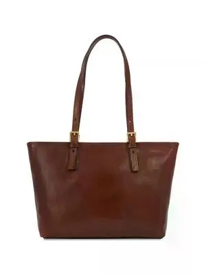 THE BRIDGE Logo-plaque Leather Shoulder Bag