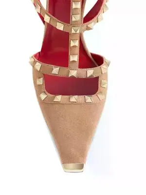 Valentino Garavani Rockstud Suede Pumps 100mm
