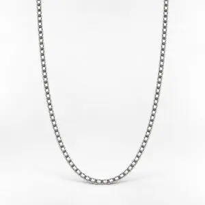 OUTRAGE LONDON Box Chain Necklace - Silver