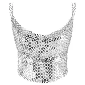 KHELA THE LABEL Susu Chain Top - Silver