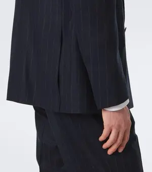 Ralph Lauren Purple Label Chalk Stripe Wool And Cashmere Suit