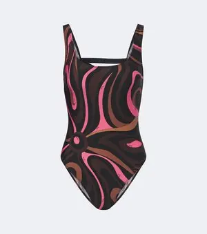 Emilio Pucci Marmo Swimsuit - Multicoloured
