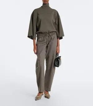 Jacquemus Citta Cotton Barrel-leg Pants