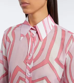 Emilio Pucci Labirinto Cotton Muslin Shirt