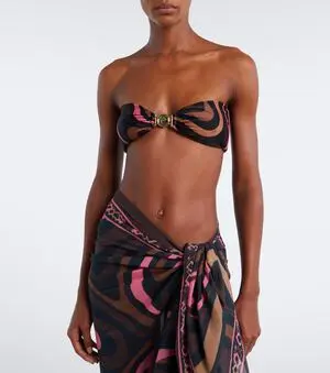 Emilio Pucci Marmo Bikini Top