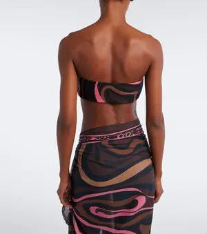 Emilio Pucci Marmo Bikini Top