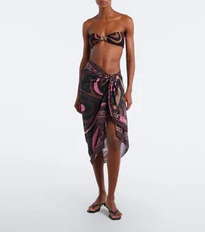 Emilio Pucci Marmo Bikini Top