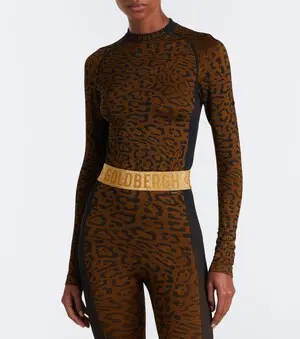 Goldbergh Feline Leopard-print Ski Top