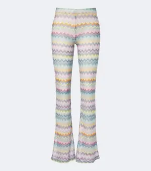 Missoni Lame Flared Pants - Multicoloured