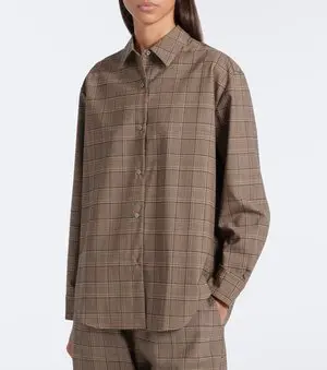 LESET Mia Checked Oversized Shirt