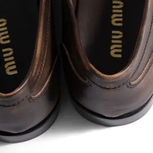 Miu Miu Leather Loafers