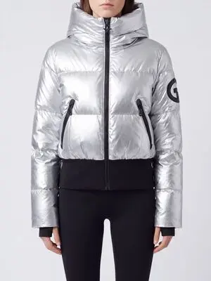 Goldbergh Cropped Quilted Water-repellent Puffer Jacket With Padded Hood - Silver