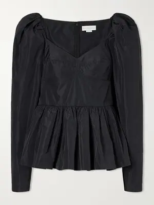 Stella McCartney Peplum Taffeta Blouse