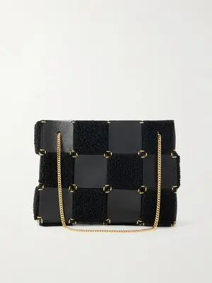Khaite Emma Mini Leather And Suede Shoulder Bag