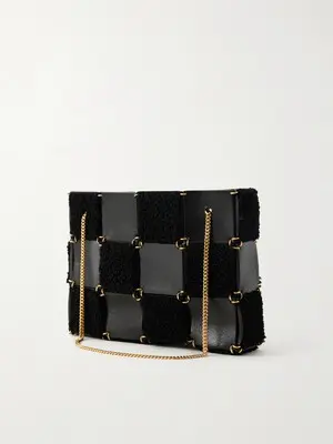 Khaite Emma Mini Leather And Suede Shoulder Bag