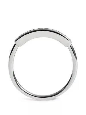Monica Vinader Mv Linear™ Pavé Diamond Stacking Ring