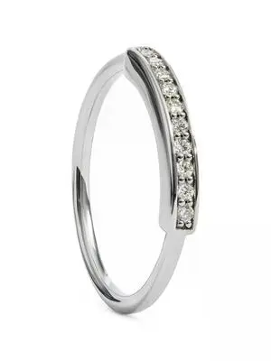 Monica Vinader Mv Linear™ Pavé Diamond Stacking Ring