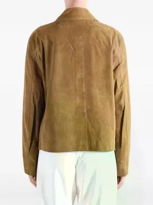 Free People Hera Button-front Leather Jacket