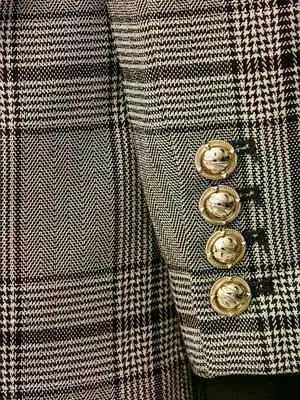 SILVIAN HEACH Check-pattern Single-breasted Blazer