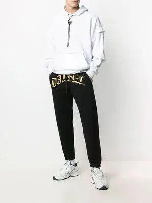 DIESEL® Layered Drawstring Hoodie