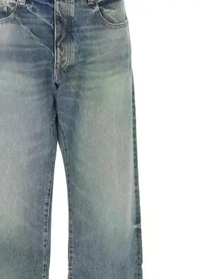 ICON DENIM LOS ANGELES Faded Straight-leg Jeans