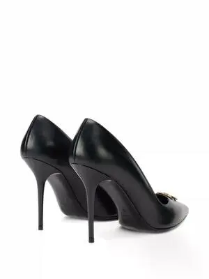 Roberto Cavalli Rc Monogram Leather Pumps