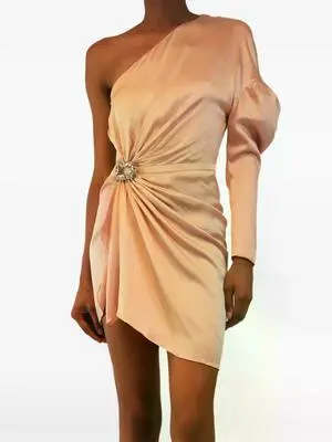Alexandre Vauthier One-shoulder Diamante-embellishement Mini Dress - Pink