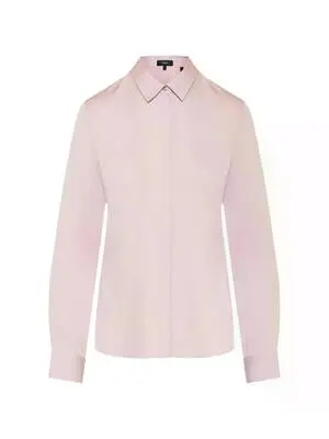 Theory Georgette Fitted Shirt - Pink