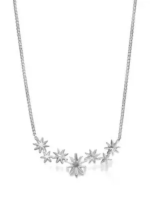 David Yurman Starburst Diamond Necklace - Silver