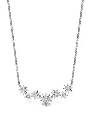 David Yurman Starburst Diamond Necklace - Silver