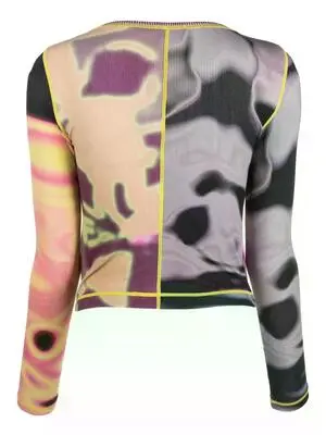 DIESEL® Graphic-print Long-sleeved T-shirt