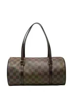 LOUIS VUITTON 2000-2020 Damier Ebene Papillon 30 Handbag - Brown