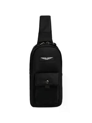 POLICE Lewis Logo-patch Belt Bag - Black