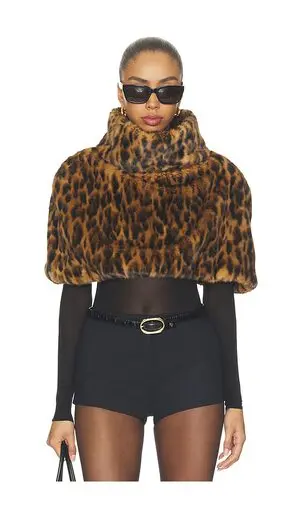 Norma Kamali Turtle Capelet - Brown