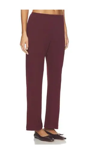 Donni. The Pointelle Simple Crop Pant