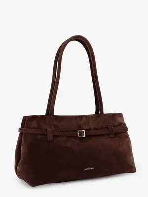 Manu Atelier Le Cambon East West Suede Shoulder Bag