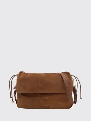 COCCINELLE Lidia Suede Calfskin Shoulder Bag With Drawstring
