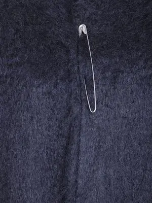 DANIELA GREGIS Single-breasted Knee-length Mohair And Silk Coat