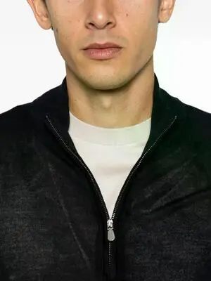 ALBERTO GOZZI Zip-up Wool Cardigan