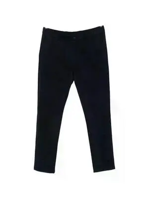 ALBERTO GOZZI Elasticated Straight-leg Trousers - Blue