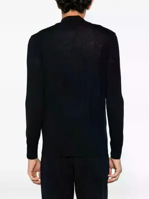 ALBERTO GOZZI Quarter-zip Wool Sweater